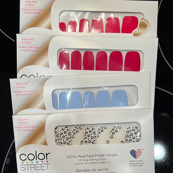 Color Street | Makeup | Colorstreet Bundle Brave And Bold Nail Strips ...